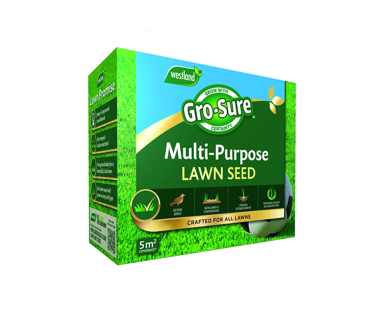 GRO-SURE MULTI PURPOSE LAWN SEED 5M2 - Mains of Drums
