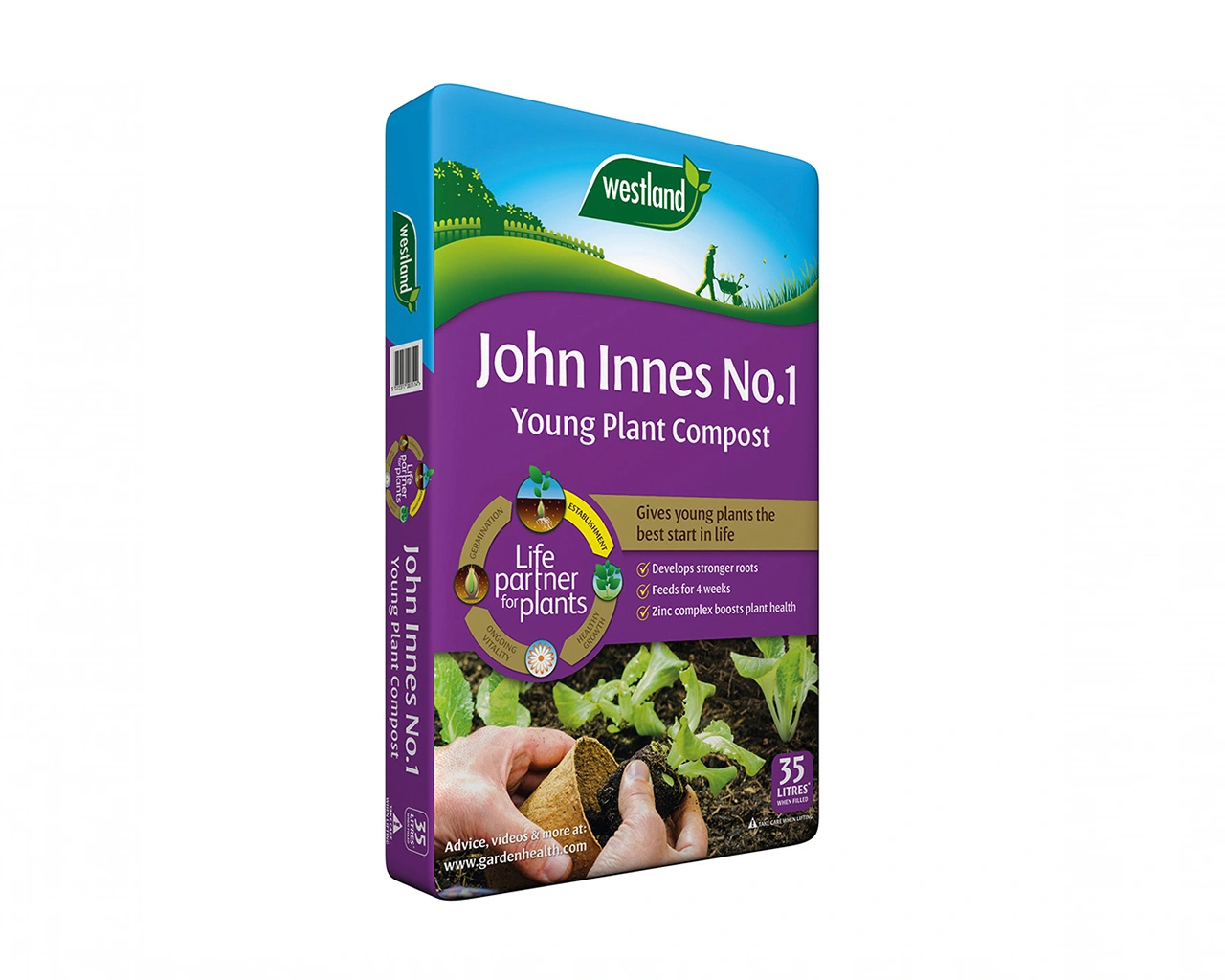 JOHN INNES NO.1 YOUNG PLANT COMPOST 35L - 2 FOR £12 - Mains of Drums